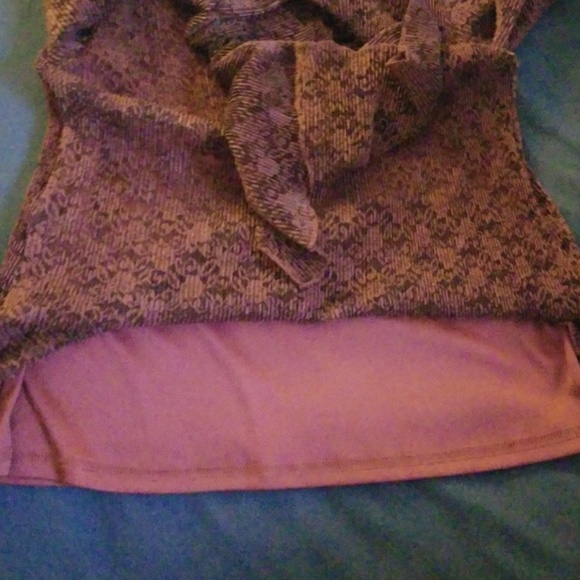 Elli White | Tops | Nwt Elli White Lace Ruffle Long Sleeve Blouse Sz S ...